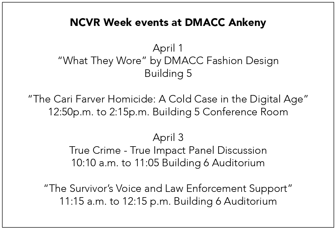 2024 preview of National Crime Victims’ Rights Week at DMACC – The ...